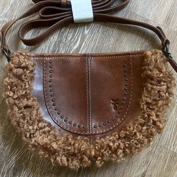 Frye | Bags | Frye Leather Shearling Crossbody | Poshmark